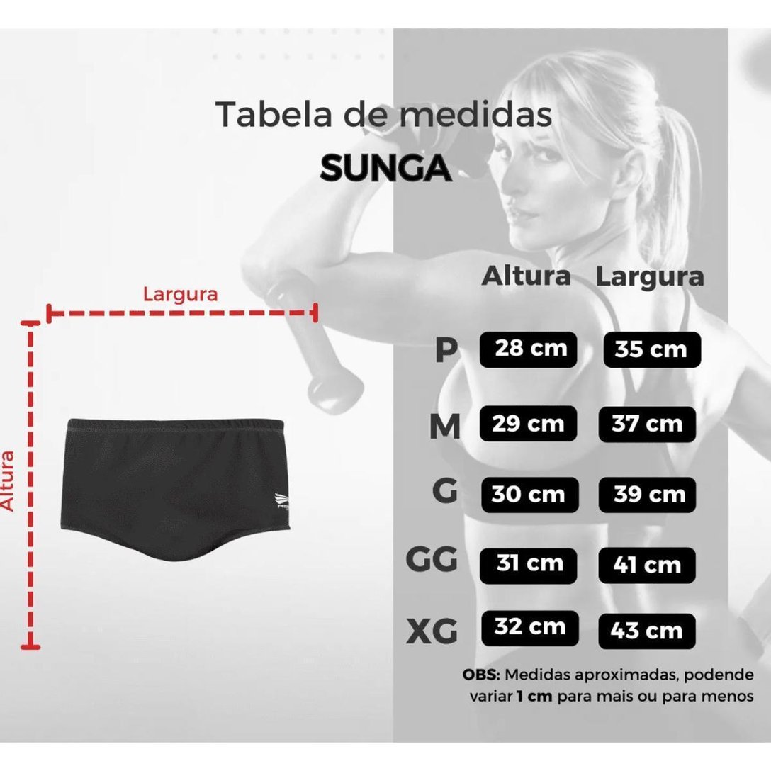 Sunga Masculina Tradicional Lisa Adulto Praia Natação Piscina Premium ...