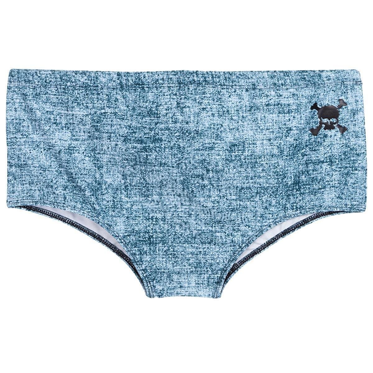 Sunga Oakley Dark Sport Skull Swim Trunk - Azul | Netshoes