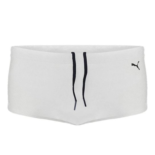 Sunga Puma Lateral Larga Masculina - Branco | Netshoes