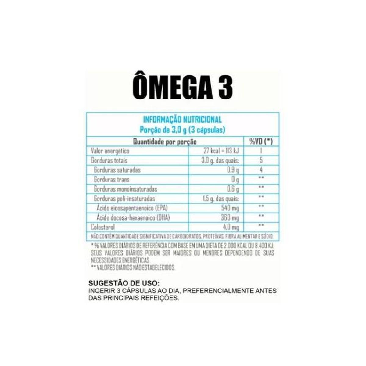 Super Omega 3 Importado 2000mg Dha Epa 60 Softgels e Ganhe Thermo Cuts ...