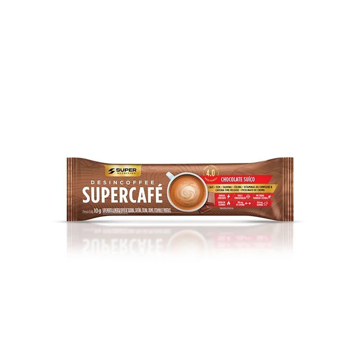 Supercafé - 14 Sachês 10g Chocolate Suíço - Desinchá - undefined | Netshoes