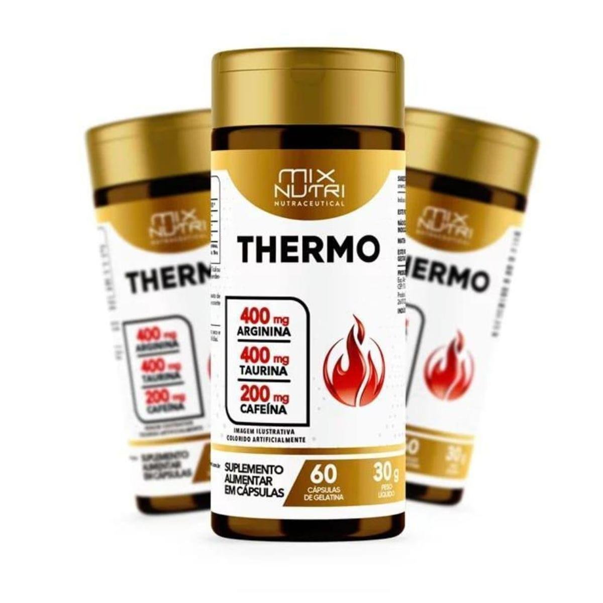 Suplemento Alimentar Mix Nutri Thermo com 60 Capsulas - Branco | Netshoes