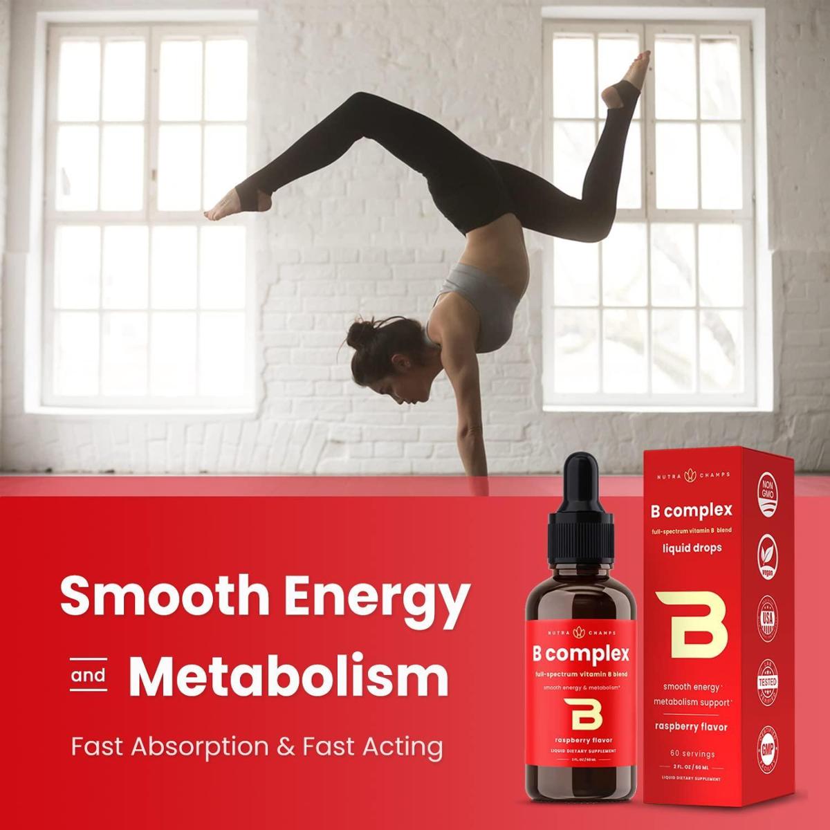 Suplemento NutraChamps Vitamin B Complex Liquid 60 porções - undefined ...