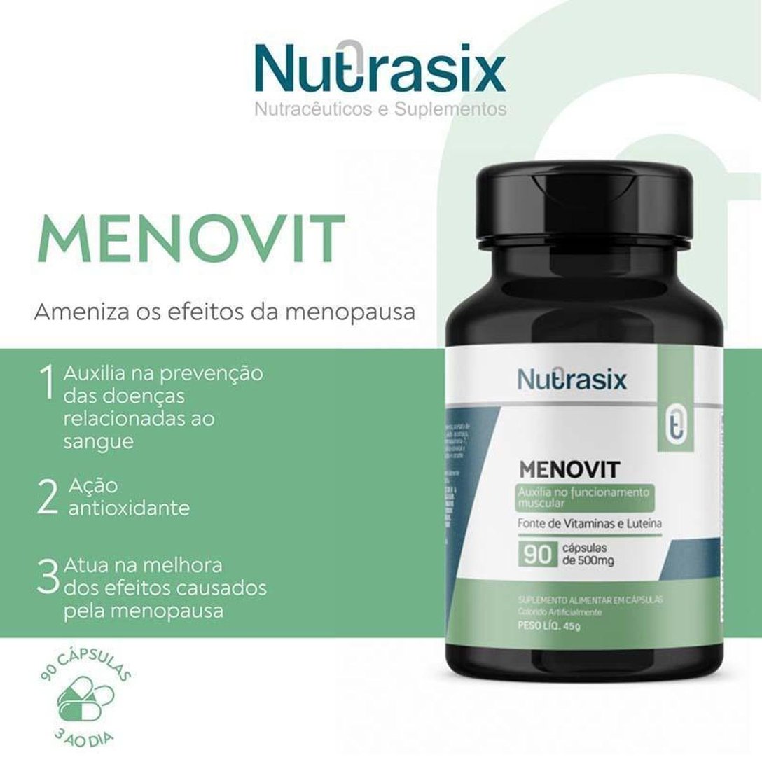 Suplemento para menopausa Menovit 90 Cáps 500mg - Branco | Netshoes