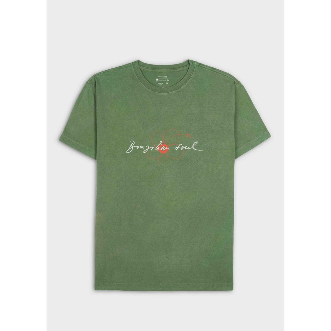 T-shirt stone brazilian soul mc OSKLEN - Verde | Netshoes