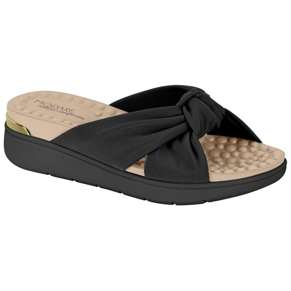 Tamanco Modare Ultra Conforto Ortopedico Feminino Esporao - Preto ...