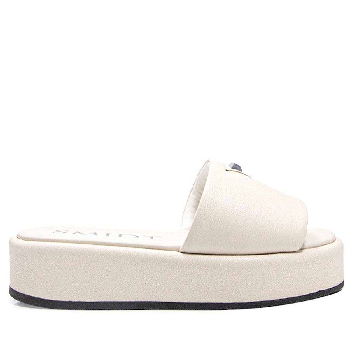 Tamanco Smidt Shoes Flatform - Gelo | Netshoes