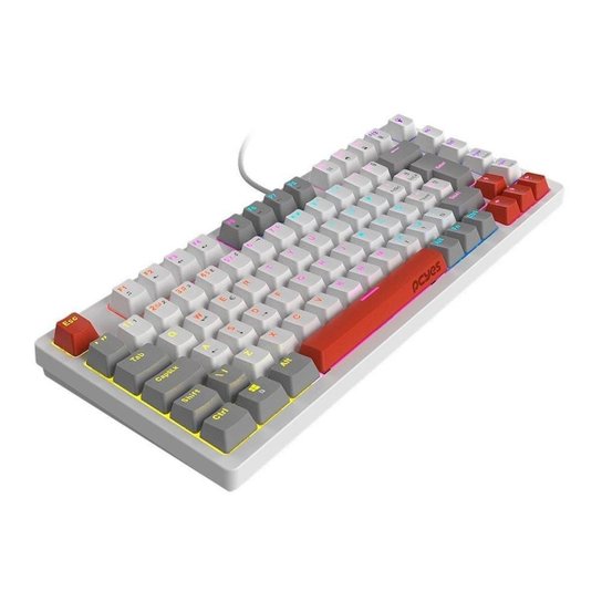 Teclado Gamer Mecânico PCYES Kirin 75%, Switch , Led Rainbow, USB ...