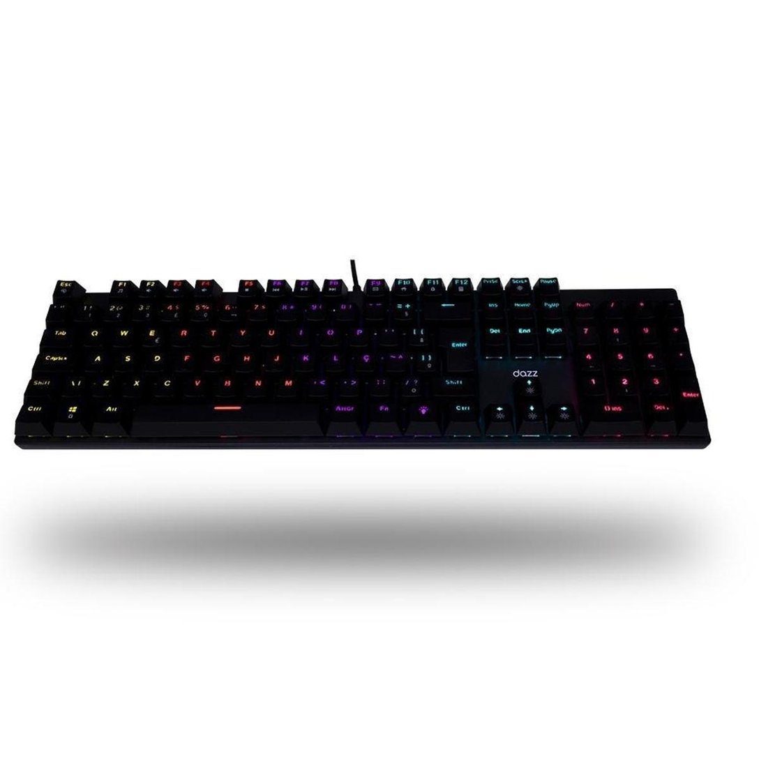 Teclado Mecânico Gamer Dazz Orion Essential, RGB, Switch YH Blue, ABNT2 ...