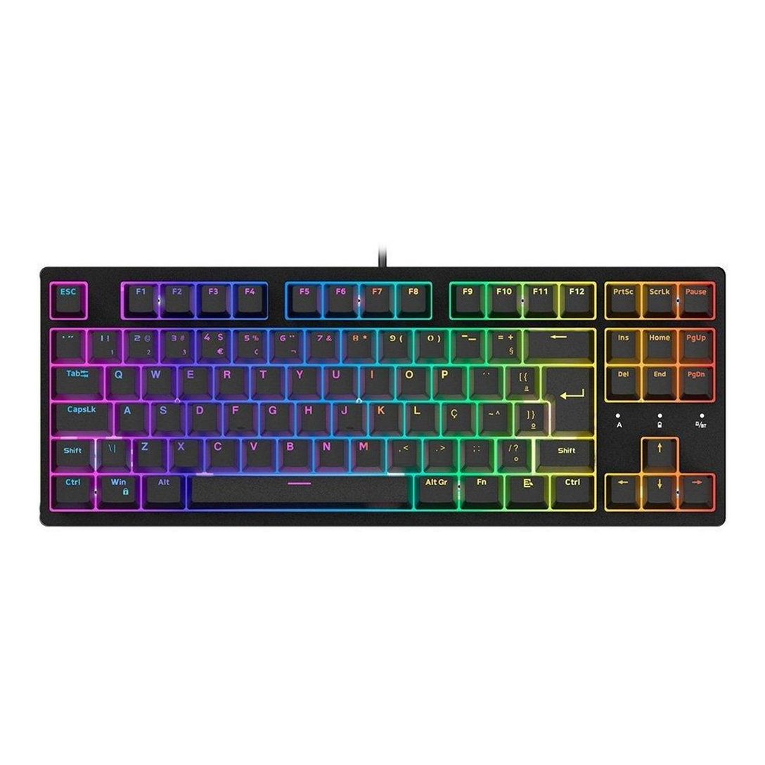 Teclado Mecânico Gamer Husky Sled, TKL, Preto, ABNT2, RGB, Switch ...