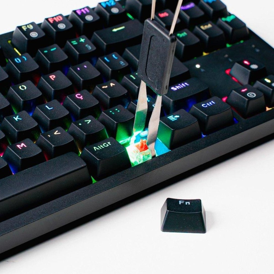Teclado Mecânico Gamer Husky Sled, TKL, Preto, ABNT2, RGB, Switch ...
