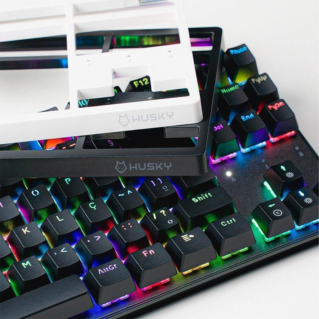 Teclado Mecânico Gamer Husky Sled, TKL, Preto, ABNT2, RGB, Switch ...