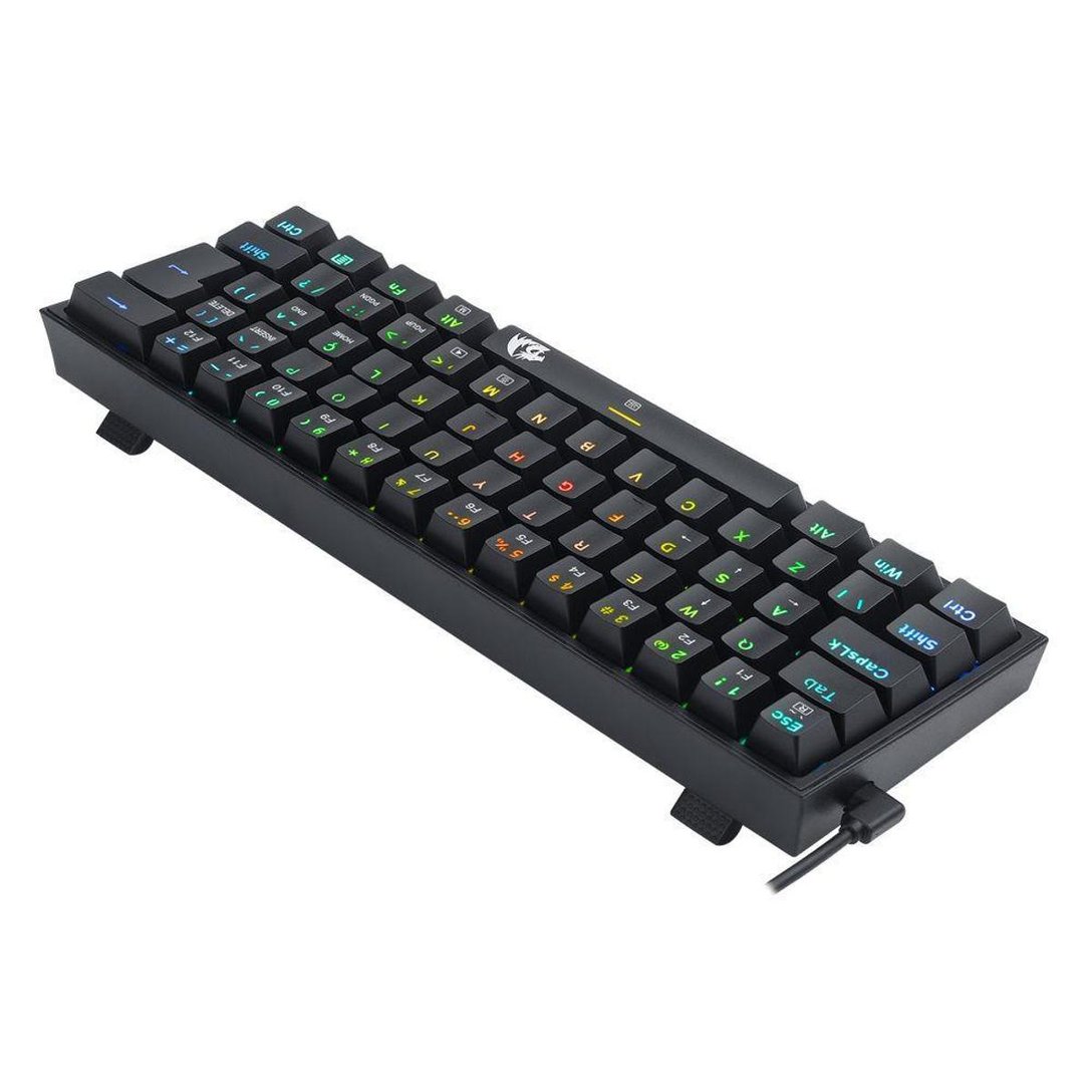 Teclado Mecânico Gamer Redragon Fizz, RGB, Switch Brown, Preto - Preto ...