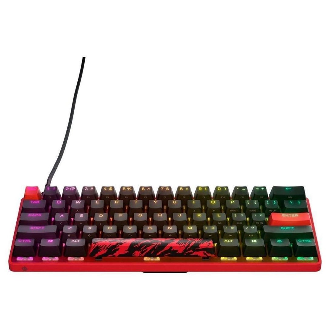 Teclado Óptico Gamer Steelseries Apex 9 Mini Edição Faze Clan, RGB ...