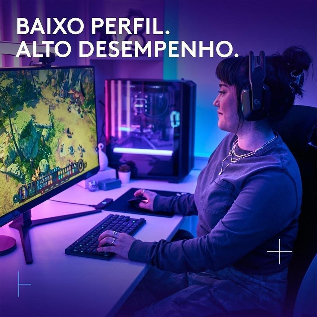 Teclado Sem Fio Mecânico Gamer Logitech G515, Bluetooth Design TKL ...