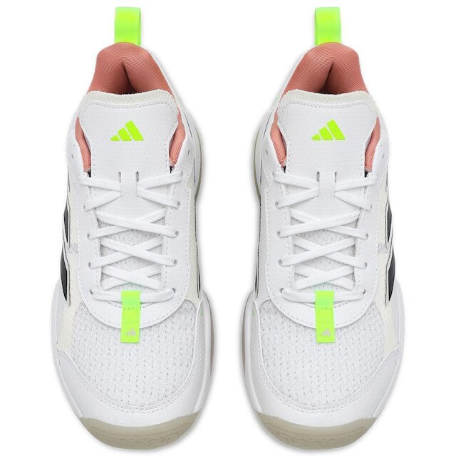 Tênis Adidas AvaFlash Branco Preto e Limão - Branco | Netshoes