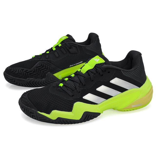 Tênis Adidas Barricade 13 - All Court - Preto e Limão - Preto | Netshoes