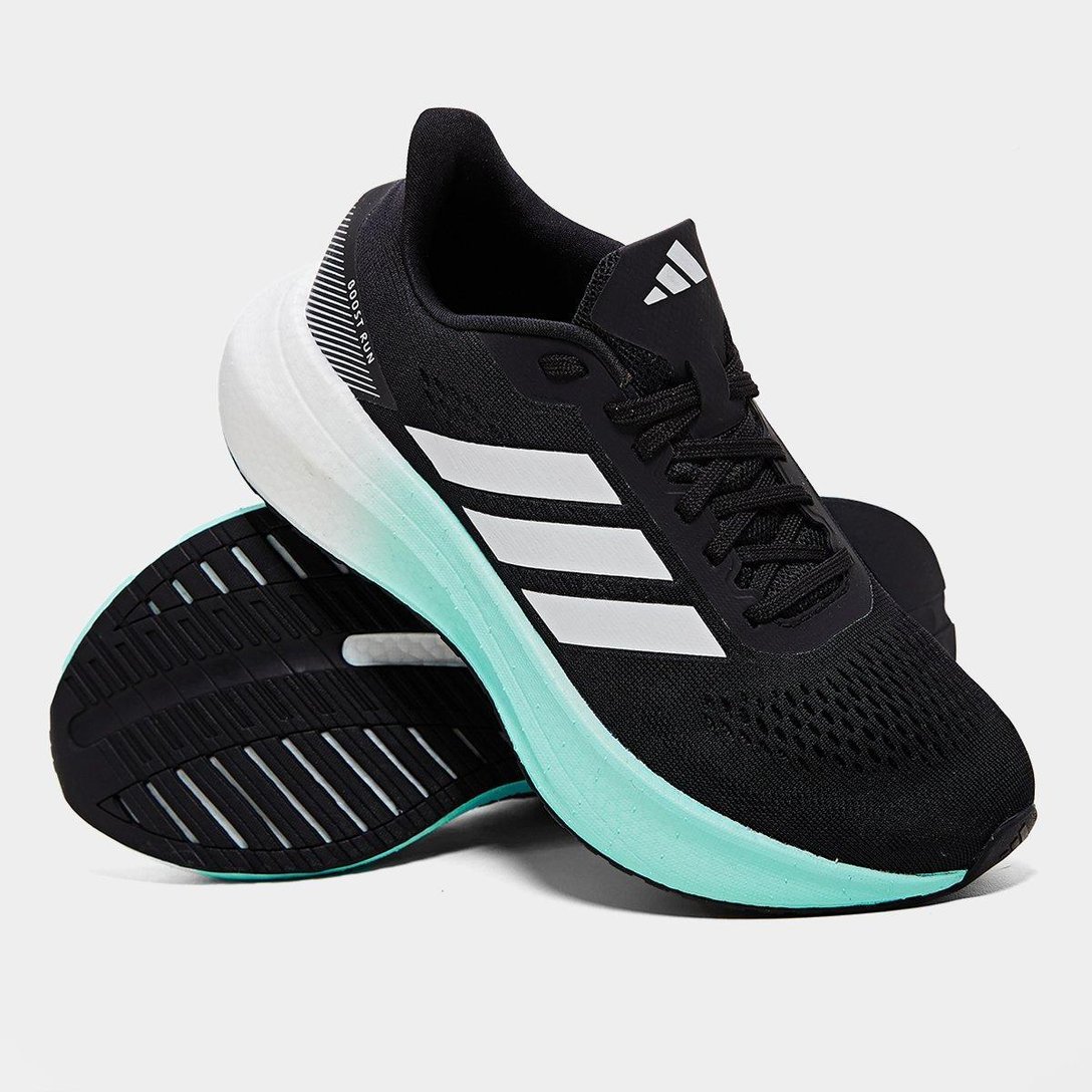 Tênis Adidas Boost Run Feminino - Preto+Verde Água | Netshoes