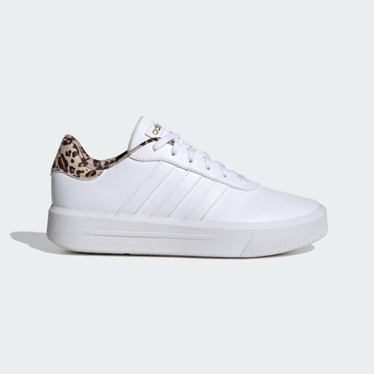 Tênis Adidas Court Platform Feminino - Branco | Netshoes