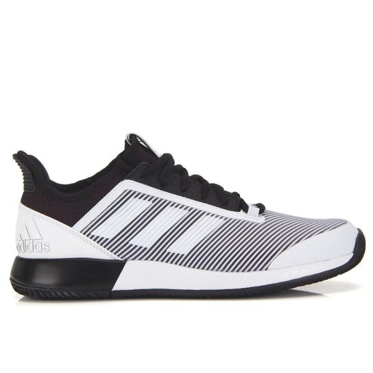 Tênis Adidas Defiant Bounce 2 Preto e Branco - Branco | Netshoes