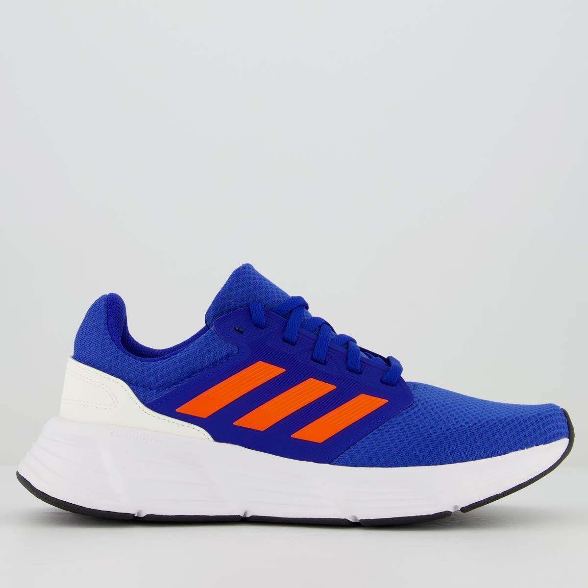 Tênis Adidas Galaxy 6 Azul e Laranja - Azul | Netshoes