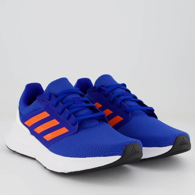 Tênis Adidas Galaxy 6 Azul e Laranja - Azul | Netshoes