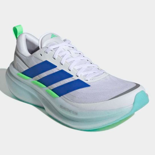 Tênis Adidas Supernova Glide Masculino - Branco+Azul | Netshoes