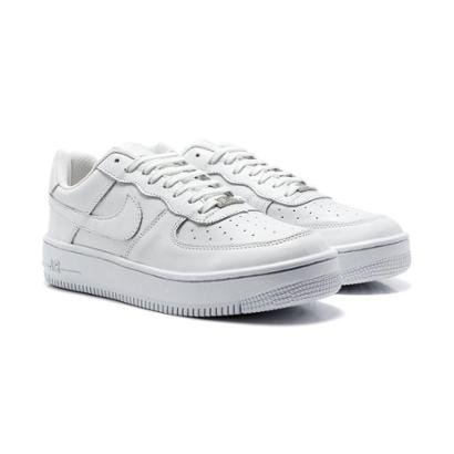 Tênis Aiir Forcee 1 Unissex Courti Couro Originals - Branco | Netshoes