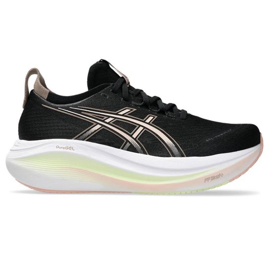 Tênis Asics Gel Nimbus 27 Luxe Feminino - Preto | Netshoes