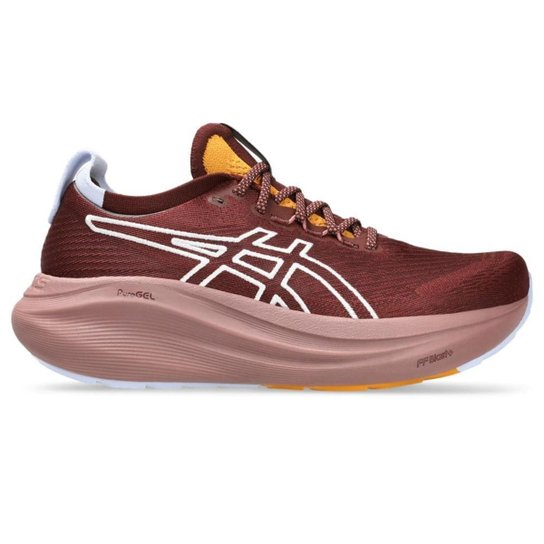 Tênis Asics Gel Nimbus 27 Luxe Feminino - Marrom | Netshoes