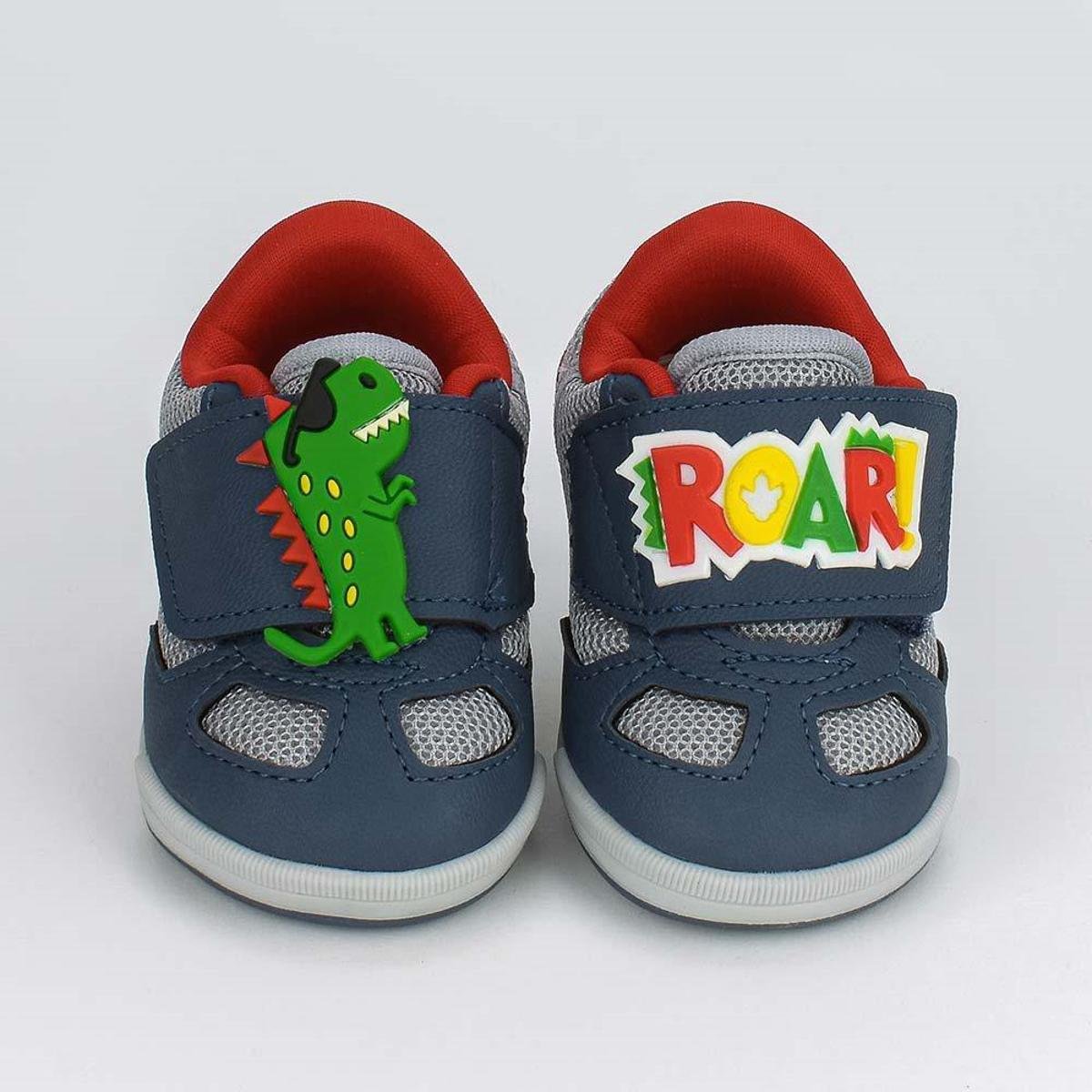 Tênis Bebê Masculino Kidy Colors Dinossauro Azul - Azul | Netshoes