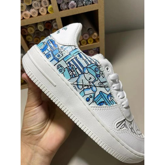 Tênis Bobbie Goods Minipé Bob Goods Infantil Colorir Unissex - Branco ...