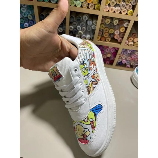 Tênis Bobbie Goods Minipé Bob Goods Infantil Colorir Unissex - Branco ...