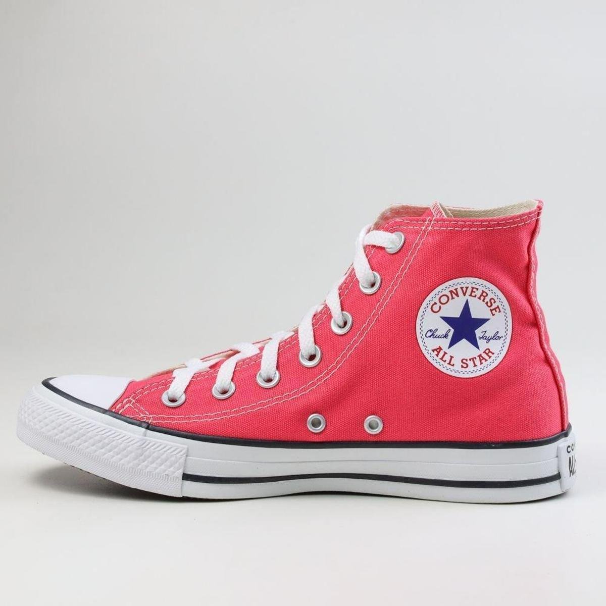 Tênis Cano Alto Converse All Star Chuck Taylor Feminino - Rosa | Netshoes