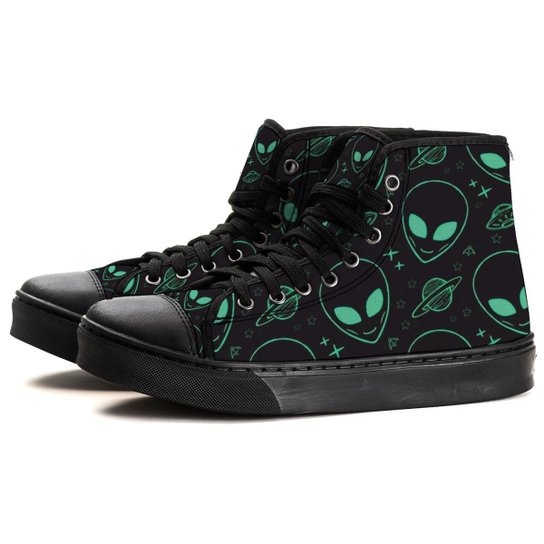 Tênis Cano Alto Star Aliens Saturno Abstrato Alienígenas | Netshoes