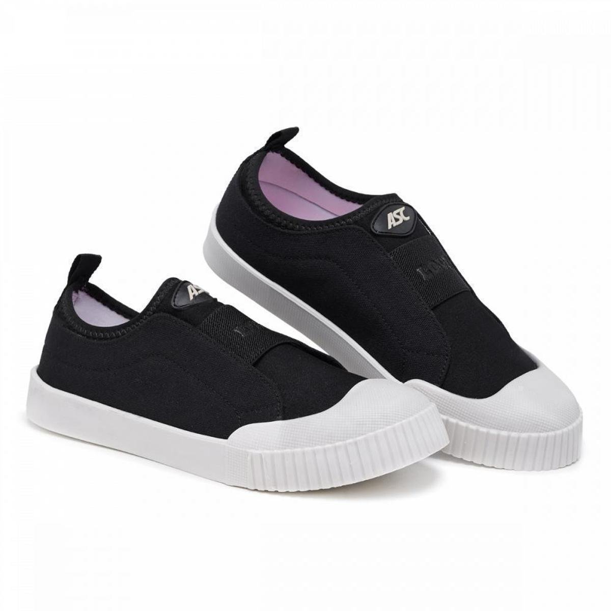 Tênis Casual Conga Feminino Estiloso Com Sola Macia Calce Fácil - Preto ...