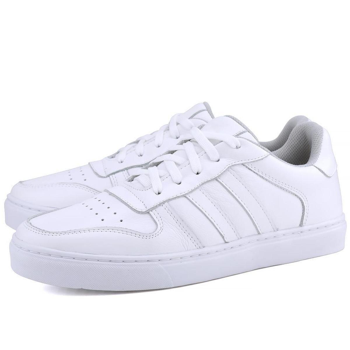 Tênis Casual em Couro Masculino Mr. Gutt Branco - Branco | Netshoes