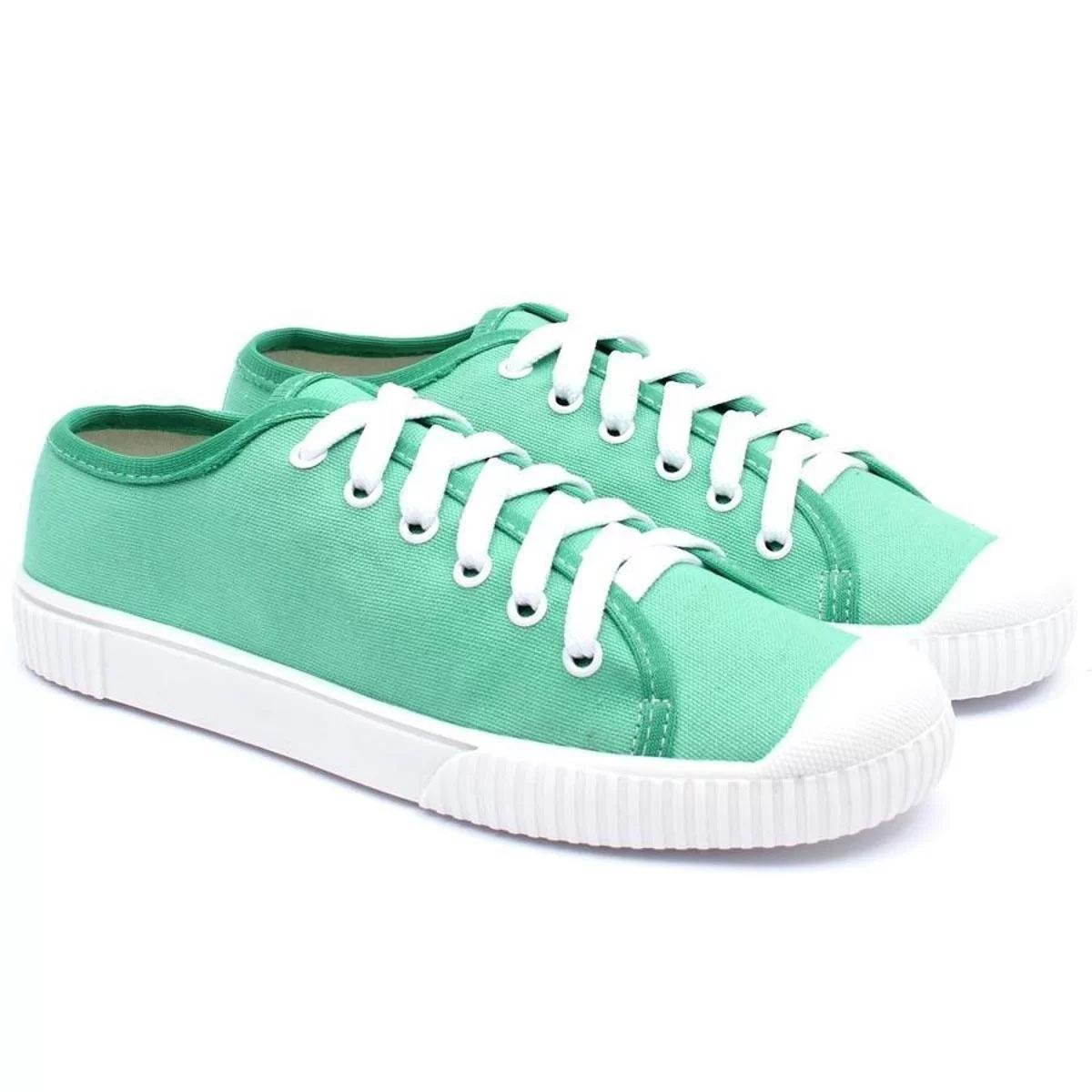 Tênis Casual feminino All Colors - Sarja Star - Verde | Netshoes