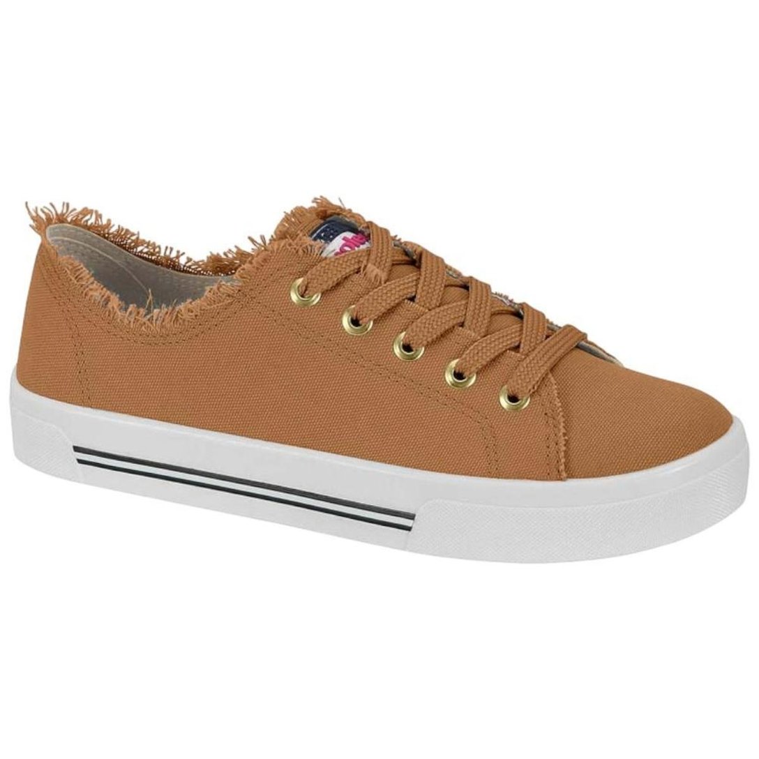 Tênis Casual Feminino Lona Moleca 5667.722 - Caramelo | Netshoes
