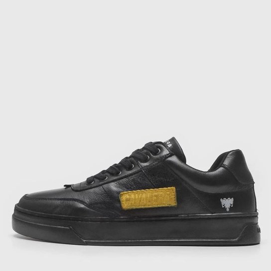 Tenis Cavalera Stone Couro - Preto | Netshoes