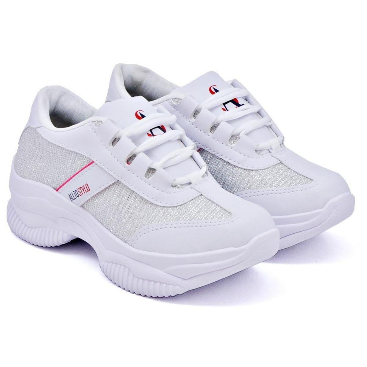 Tênis Chunky Plataforma Feminino Allto Stylo - Branco | Netshoes
