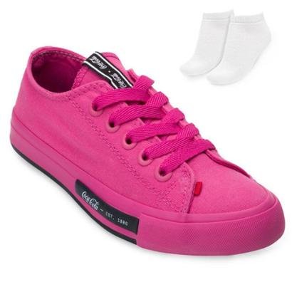 Tênis Coca-Cola Daytona Colors e Meia CC22-CC2146 - Pink | Netshoes