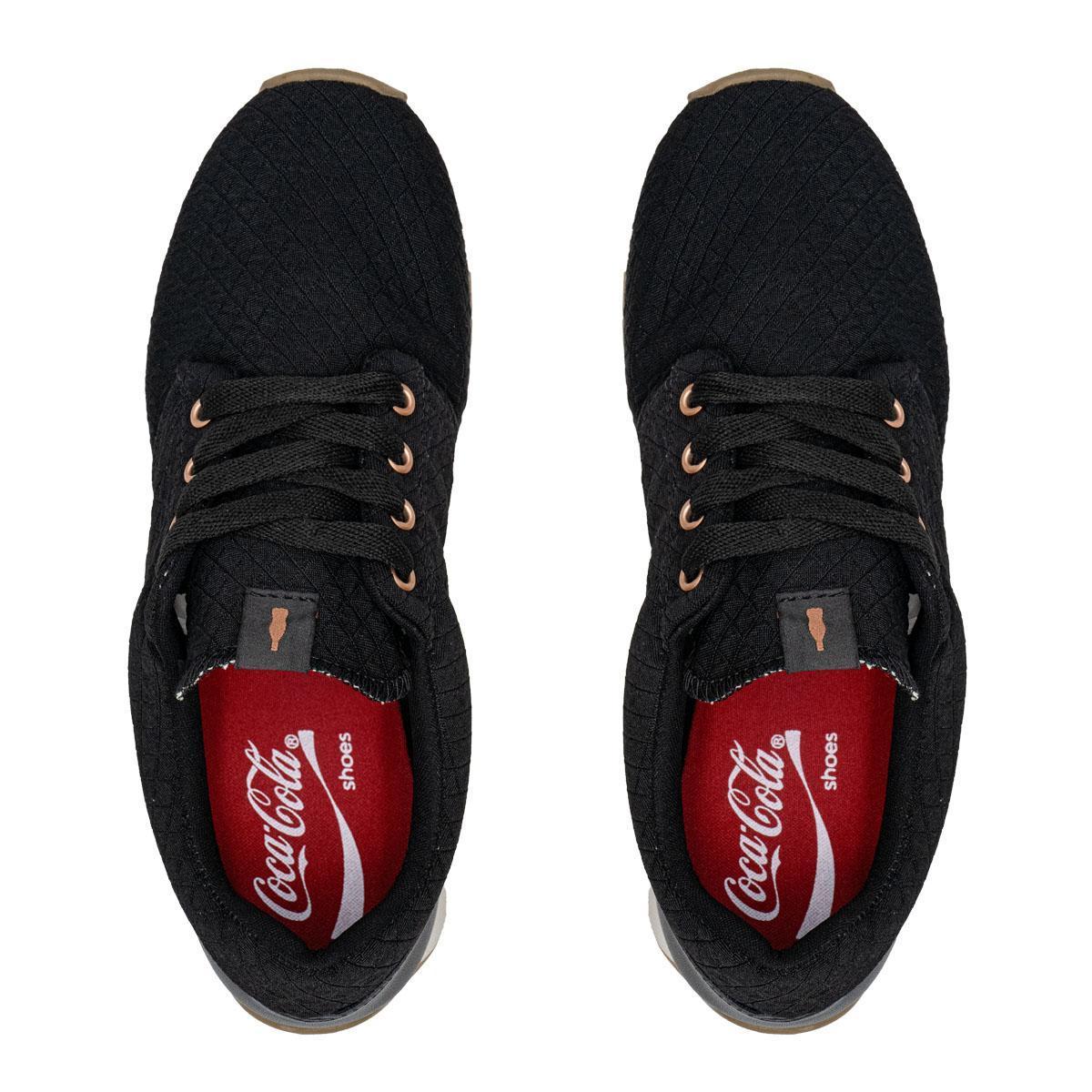 Tênis Coca Cola Eclipse New Sense Unissex | Preto - Preto | Netshoes