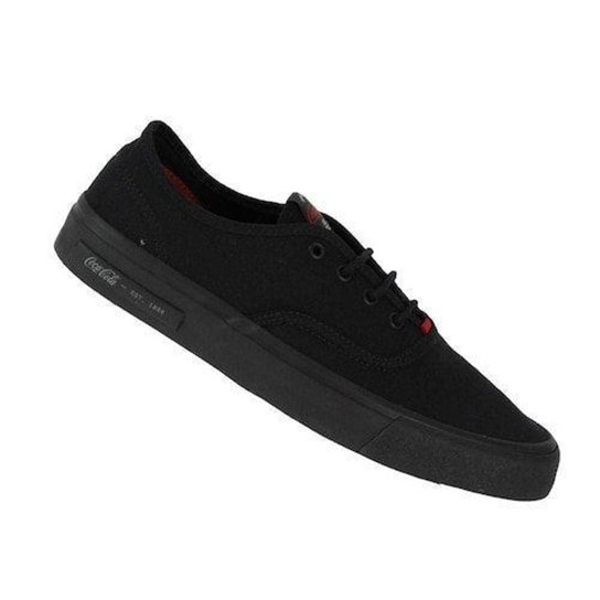 Tênis Coca Cola Kick Up All Black Unissex Cc2203 - Preto | Netshoes