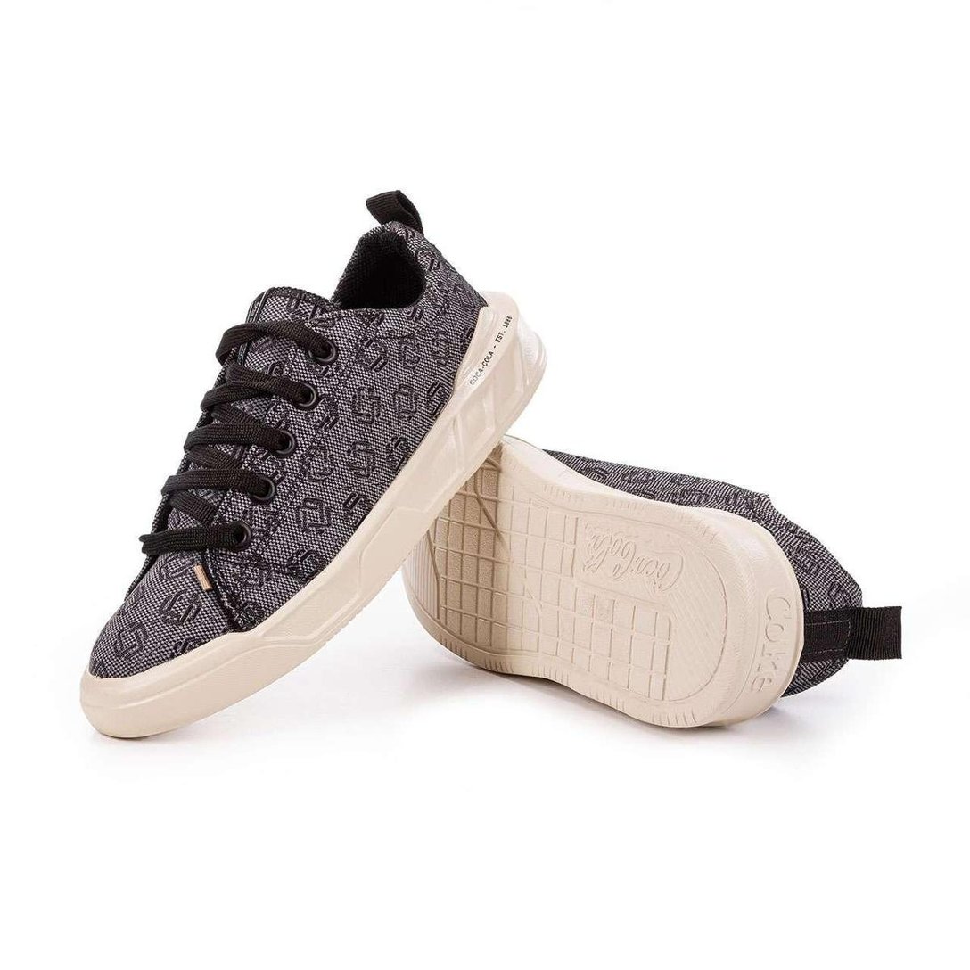 Tênis Coca-Cola Shoes Soho Monogram Feminino - Preto | Netshoes