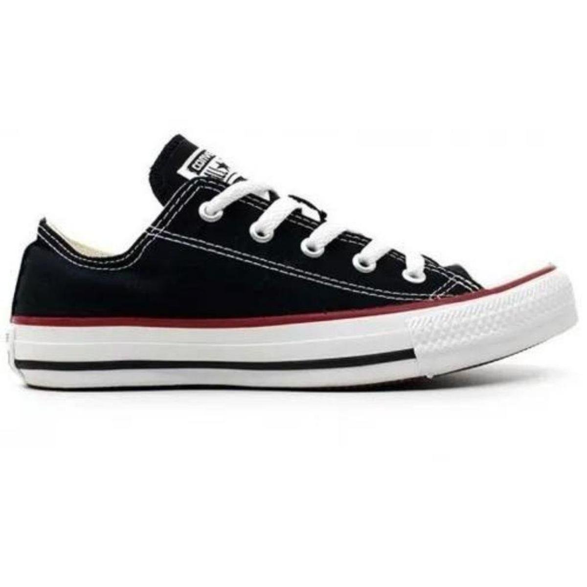 Tenis Convers AlStar Chuck Taylor Baixo Unissex Old School - Preto ...