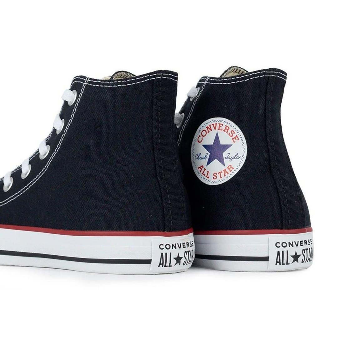 Tênis Converse All Star Cano Alto Chuck Taylor 0004 Original - Preto ...