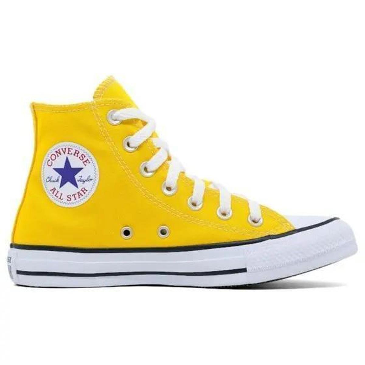 Tênis Converse All Star Chuck Taylor Cano Alto - Amarelo | Netshoes
