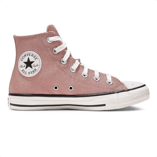 Tênis Converse Chuck Taylor All Star Casual Cano Alto Feminino - Rosa ...