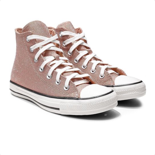 Tênis Converse Chuck Taylor All Star Casual Cano Alto Feminino - Rosa ...